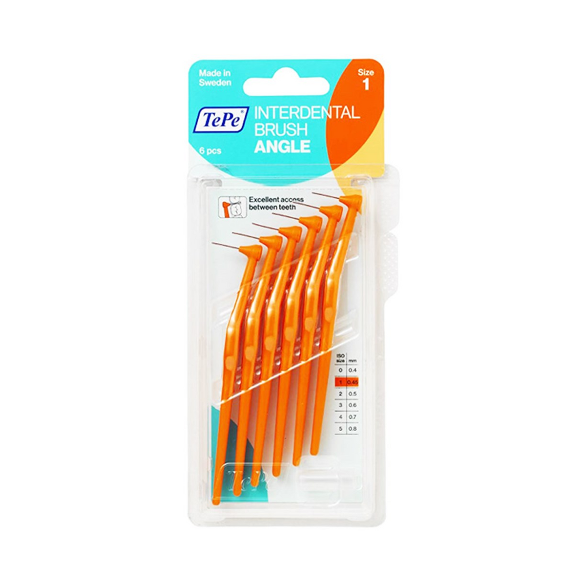 TePe Interdental Angle Brushes Pack of 6 | Oral Care Plus – Oral Care