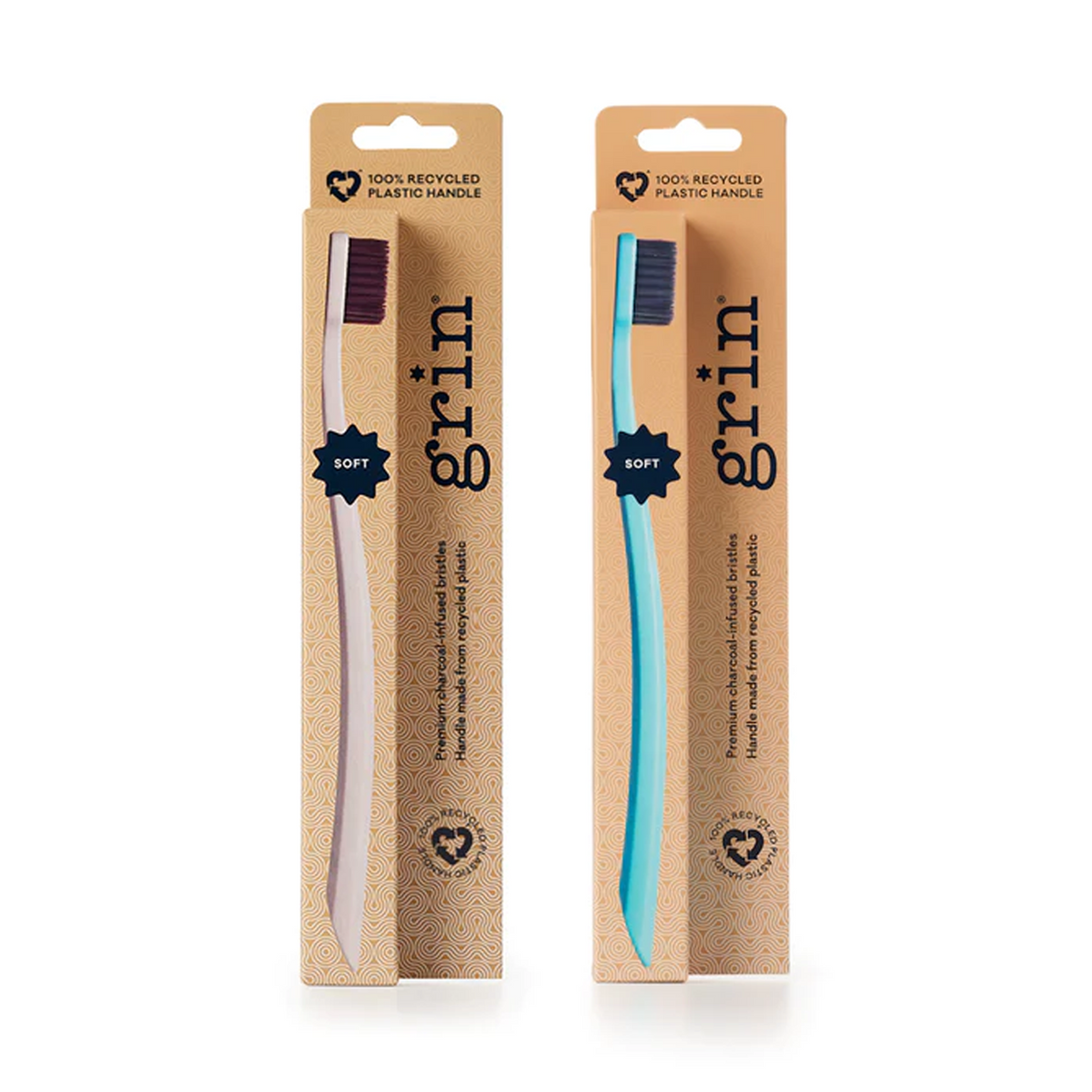 Grin 100% Recycled Toothbrush - Soft | OralCarePlus – Oral Care